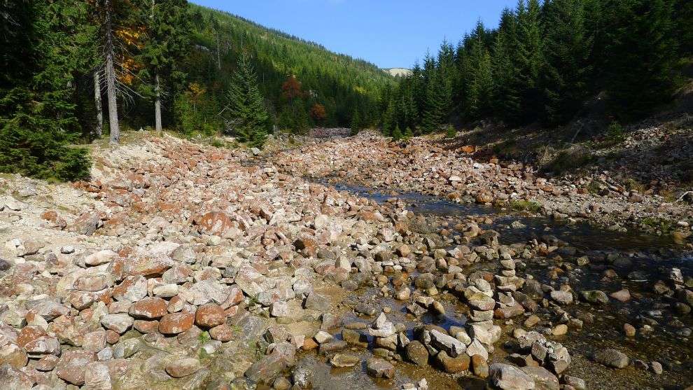 A walk along the Devil's Ditch - A small river full of artificial ...